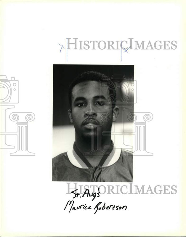 Press Photo Maurice Robertson of St. Augustine Basketball - nos33264 ...
