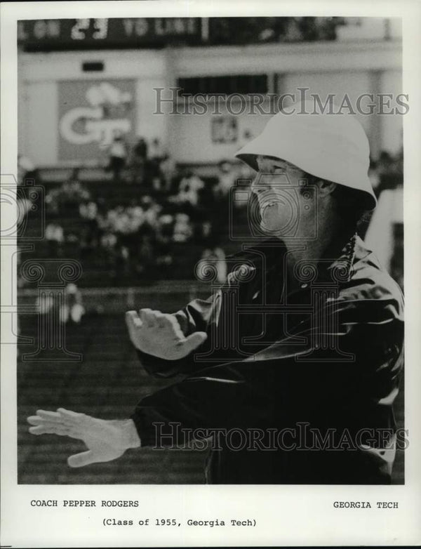 1976 Press Photo Coach Pepper Rodgers, Georgia Tech - nos33481 ...