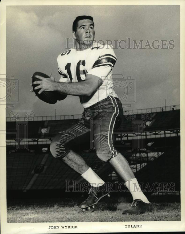 1963 Press Photo John Wyrick, Tulane Football Player - nos34274 ...