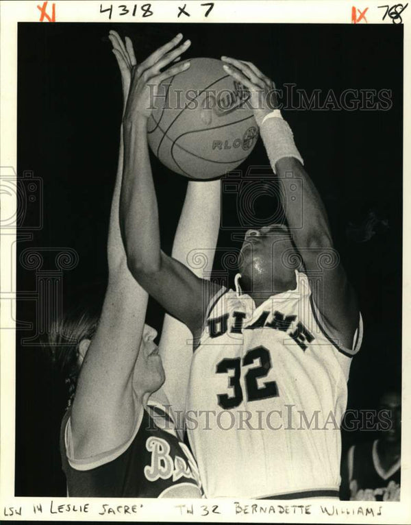 1981 Press Photo Tulane vs. LSU Women's Basketball Game - nos34363 ...