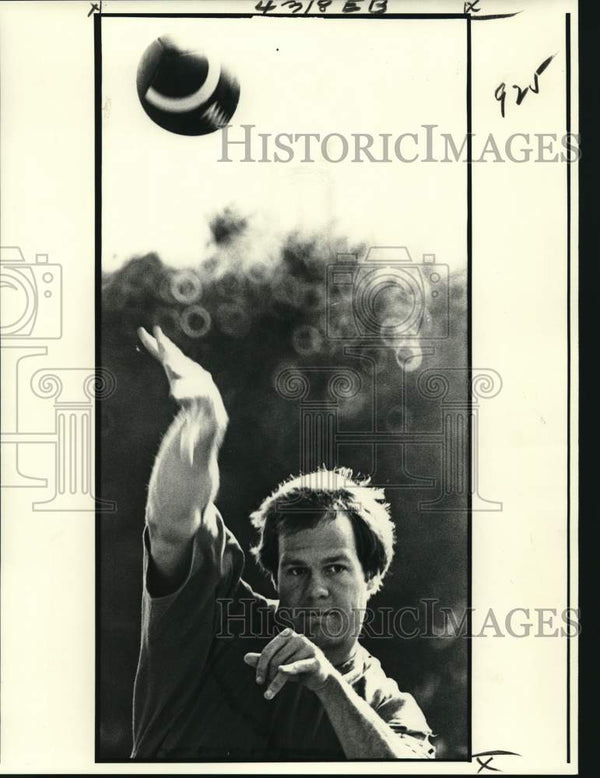 1980 Press Photo Crimson Tide football quarterback Steadman Shealy ...