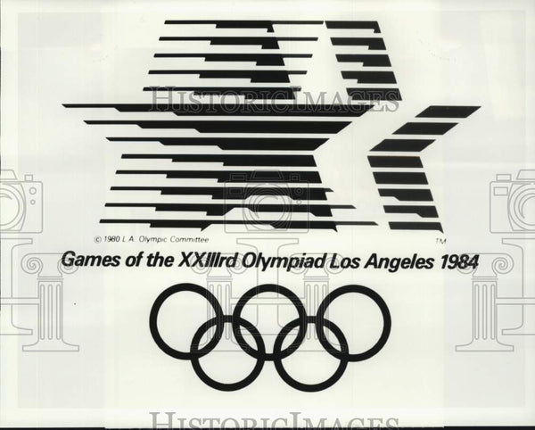 1980 Press Photo 1984 Summer Olympics Symbol - nos36434 - Historic Images