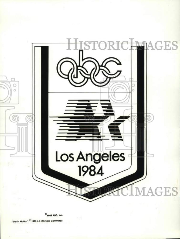 1980 Press Photo "Star in Motion" the symbol of the 1984 Summer ...