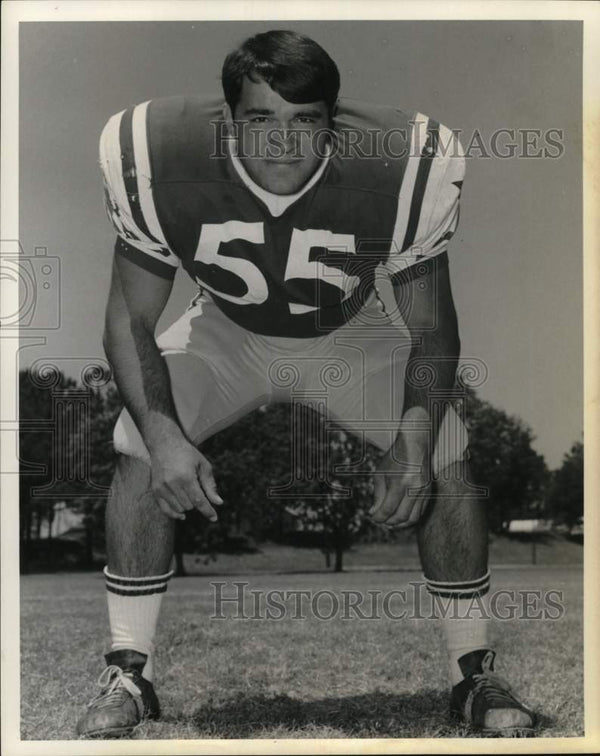 1971 Press Photo New Orleans High School Footballer Bentley Usey ...
