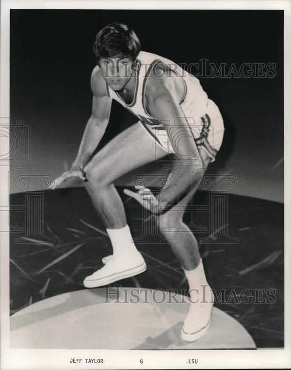 1974 Press Photo Jeff Taylor, Louisiana State University Basketball ...