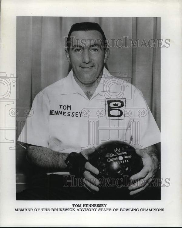 1969 Press Photo Bowler Tom Hennessey, Member of Brunswick Advisory ...