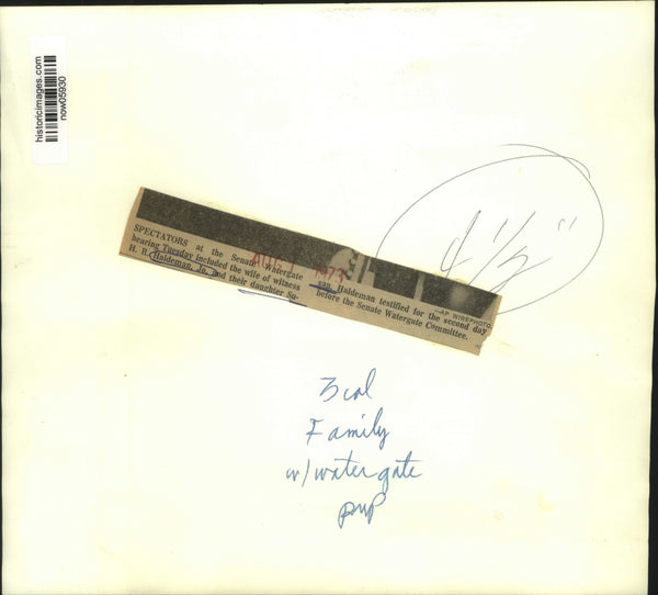 1973 Press Photo Jo and Susan Haldeman, wife & daughter of Watergate ...