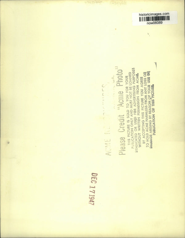 1947 Press Photo RFC Chairman John Goodloe at Senate Banking & Currency ...