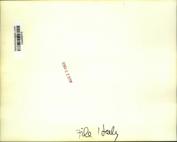 1963 Press Photo George Healy & Douglas MacArthur II at US Embassy in ...