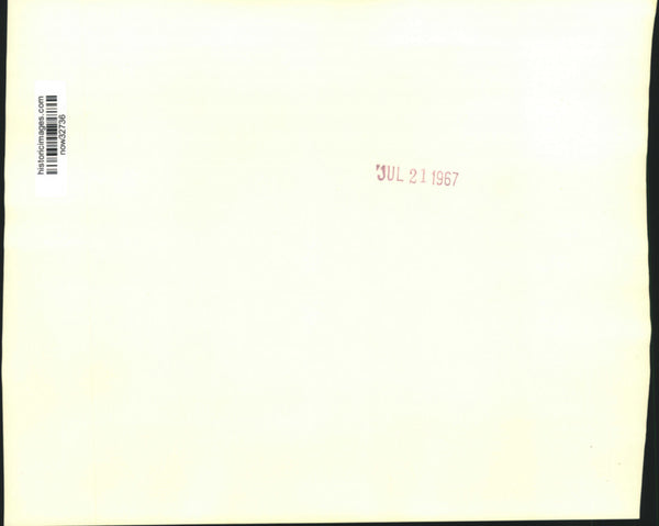 1967 Press Photo CBS President Frank Stanton at Senate Commerce ...