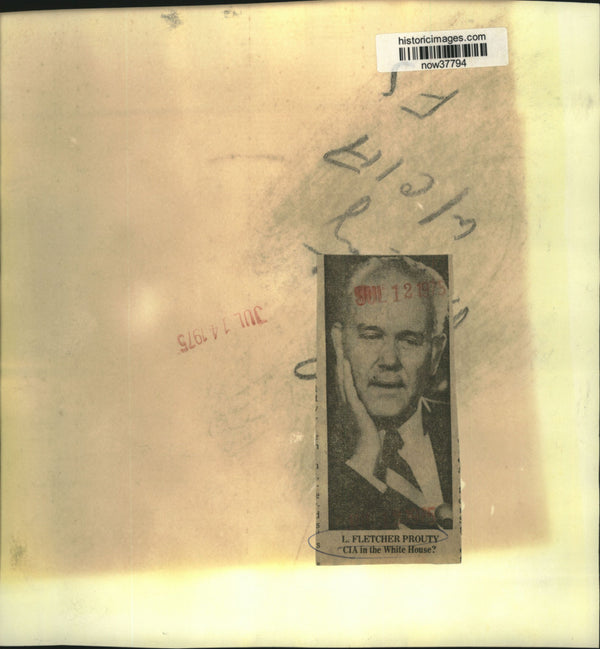 1975 Press Photo Former Air Force Colonel, Author, L. Fletcher Prouty ...