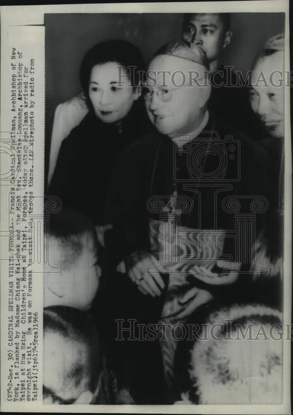 1966 Press Photo Francis Cardinal Spellman, Archbishop of New York, in ...
