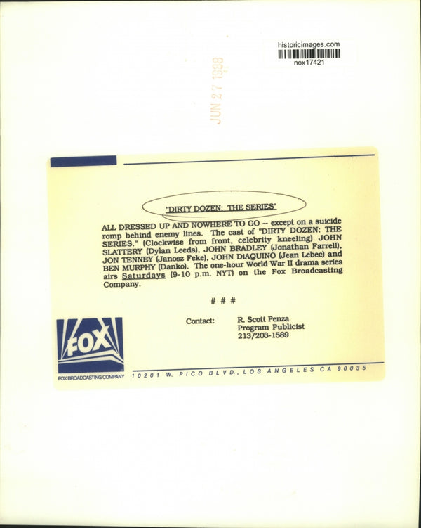 1988 Press Photo The cast of "Dirty Dozen: The Series" on Fox ...