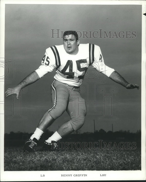 1967 Press Photo Louisiana State University Football Player Benny ...
