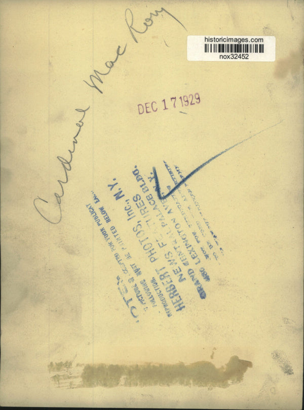 1929 Press Photo Cardinal MacRory - nox32452 - Historic Images