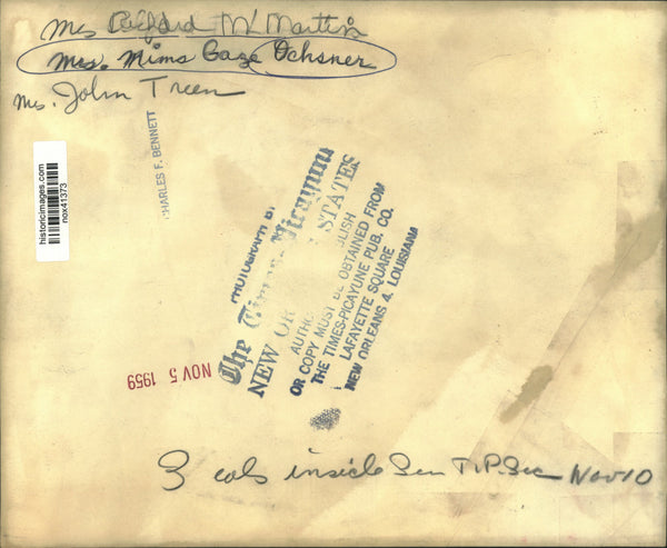 1959 Press Photo Mrs. Richard Martin, Mrs. Nims Gage Ochsner, & Mrs ...