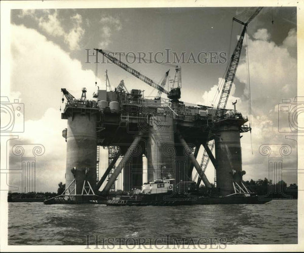 1974 Press Photo Western Company of North America Drilling Rig ...