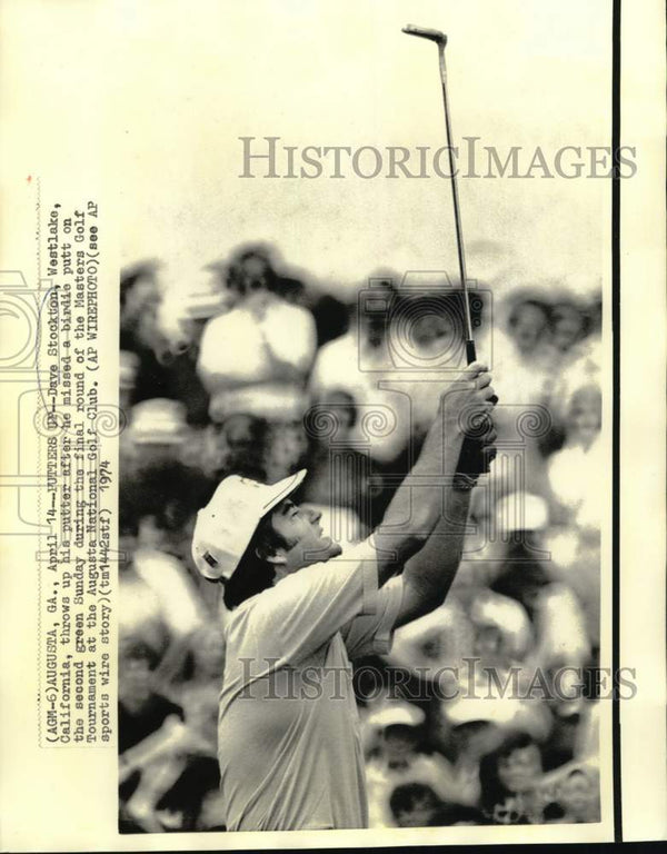 1974 Press Photo Golf-Dave Stockton, Masters Gold Tournament, Augusta ...