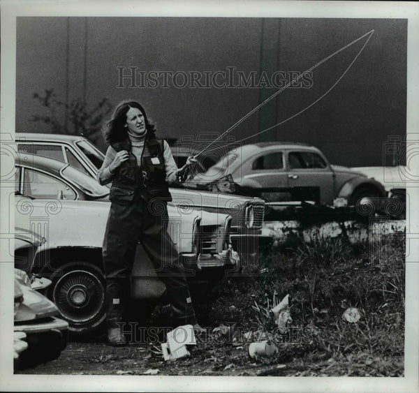 1976 Press Photo Fly Fisher Woman Annette Butler - orb15570 - Historic ...