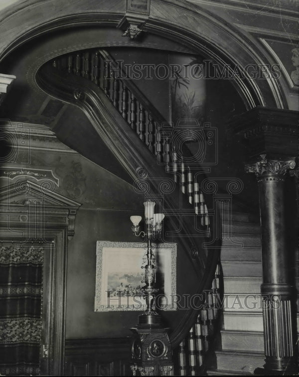 1940 Press Photo This interior of the old Jacobs home on SW Park Avenue ...