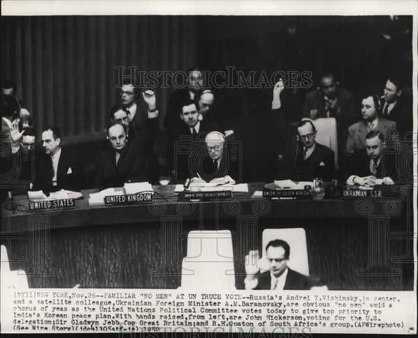 1952 Press Photo Delegates at United Nations Political Committee ...