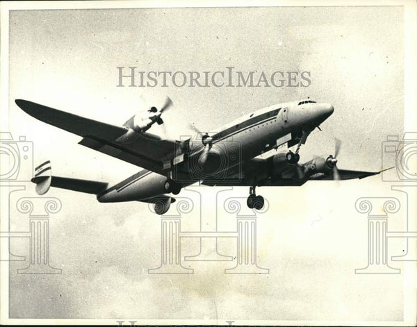 1957 Press Photo Lockheed "Old 1961" laboratory plane's first flight ...