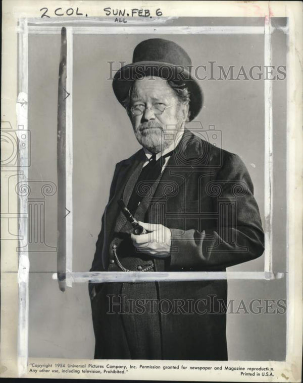1954 Press Photo Actor Edgar Buchanan in movie role - pio17170 ...