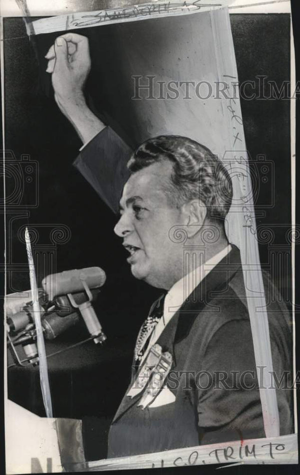 1952 Press Photo Senator Everett Dirksen during presidential nomination ...