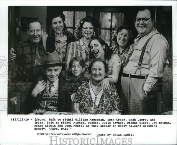 1987 Press Photo "Radio Days" Movie Cast Members - pip26228 - Historic ...