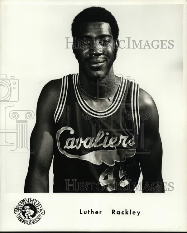 1970 Press Photo Basketball player Luther Rackley, Cleveland Cavaliers ...