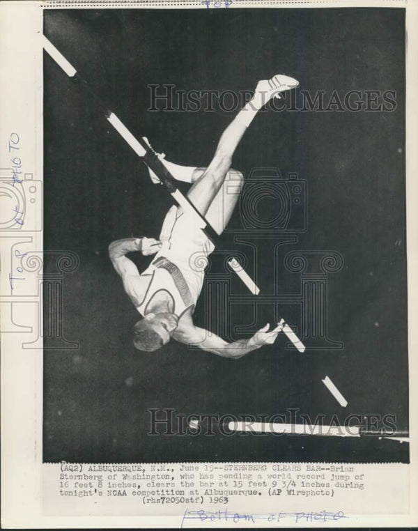 1963 Press Photo Brian Sternberg, Track & Field, Albuquerque, New ...