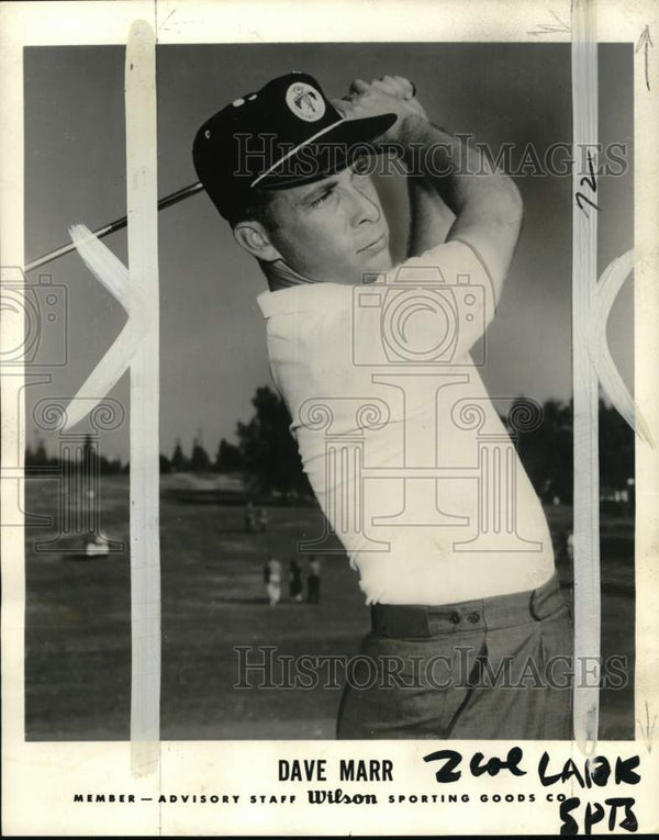 1962 Press Photo Golfer Dave Marr, Seattle Open's defending champion ...