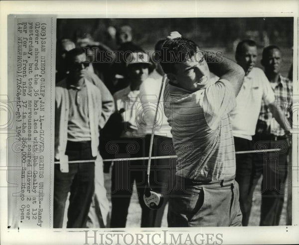 1967 Press Photo Golfer Randy Glover, San Diego Open, California ...