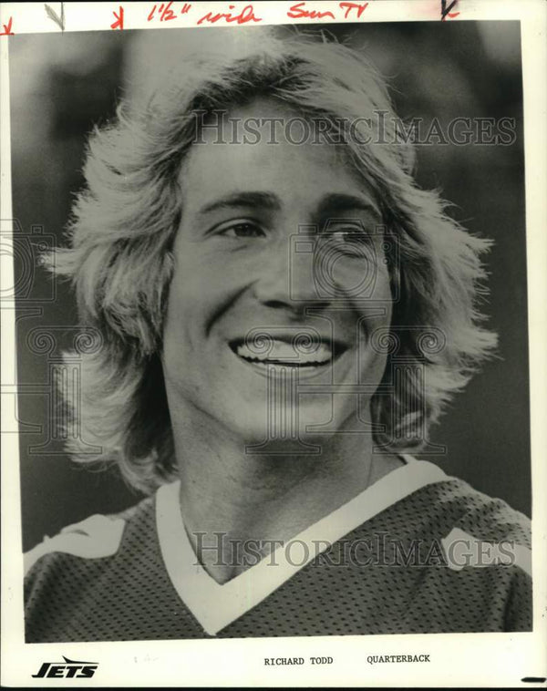 1980 Press Photo New York Jets' quarterback Richard Todd, Football ...