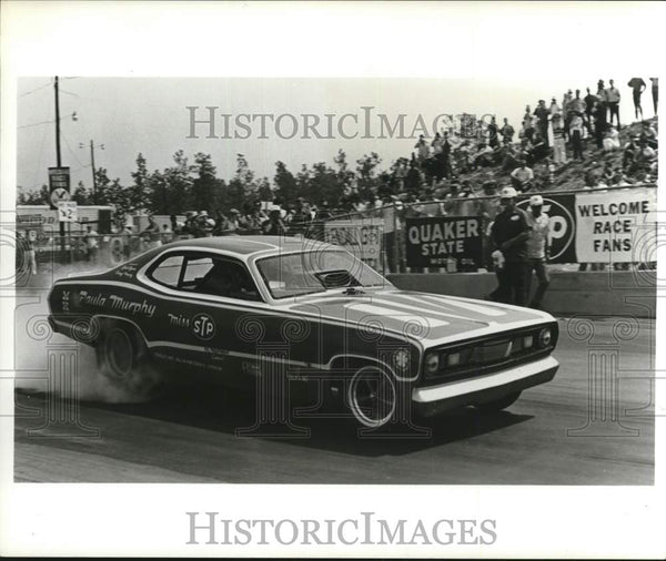 1973 Press Photo Automobile Racer Paula Murphy, "Miss STP", At The ...