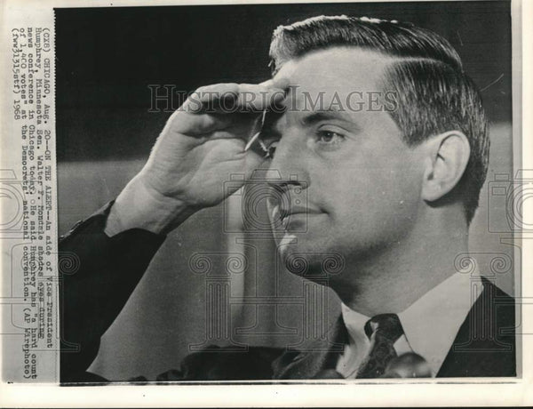 1968 Press Photo Minnesota Senator Walter F. Mondale, Chicago ...
