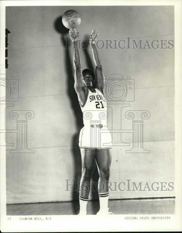 1969 Press Photo Arizona State University's basketball player Seabern ...