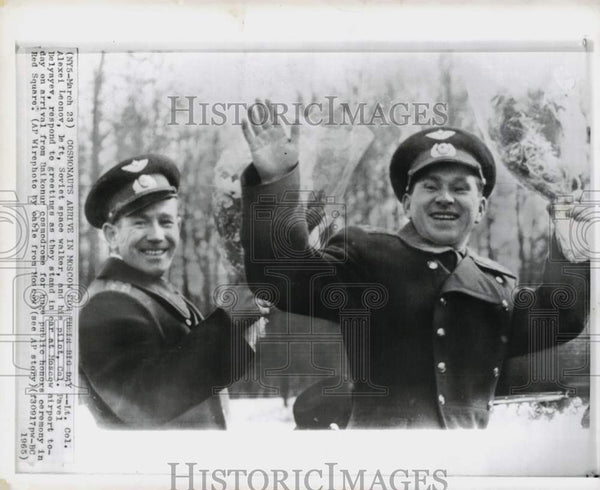 1965 Press Photo Soviet cosmonauts Alexei Leonov and Pavel Belyayev ...