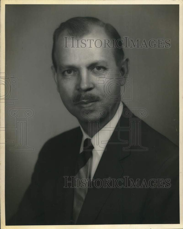 1956 Press Photo John C. Broger, Deputy Director Armed Forces ...
