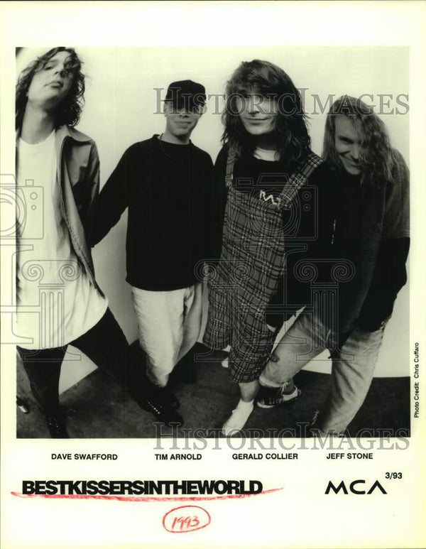 1993 Press Photo Four Members of the band BESTKISSERINTHEWORLD ...