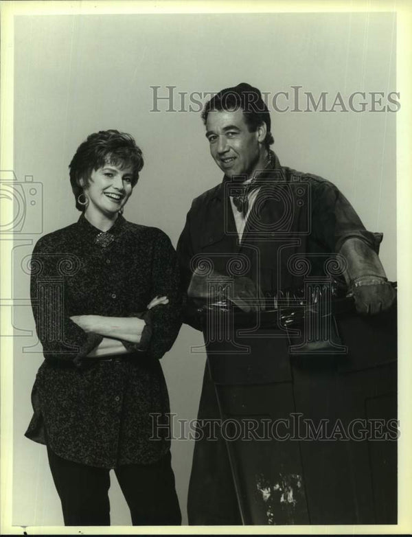 1987 Press Photo Actors Blair Brown, Jay Tarses in NBC Television Show ...
