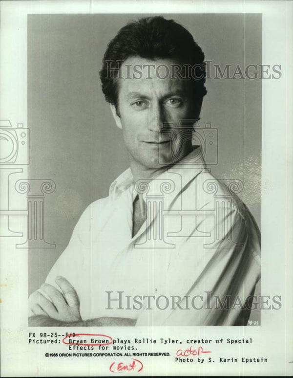 1985 Press Photo Bryan Brown plays Rollie Tyler, Creator of Special ...
