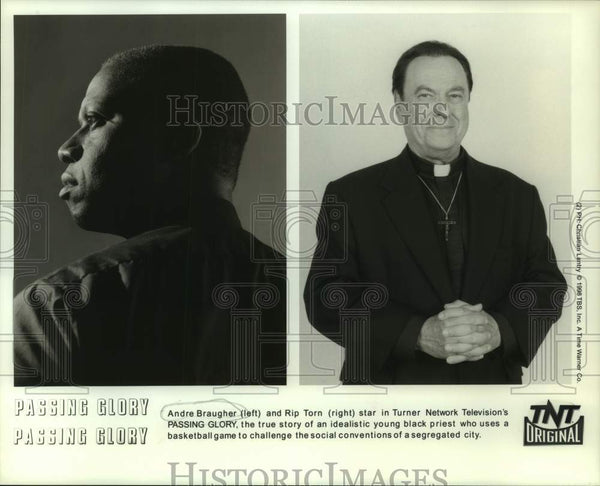1998 Press Photo Actors Andre Braugher and Rip Torn in "Passing Glory ...