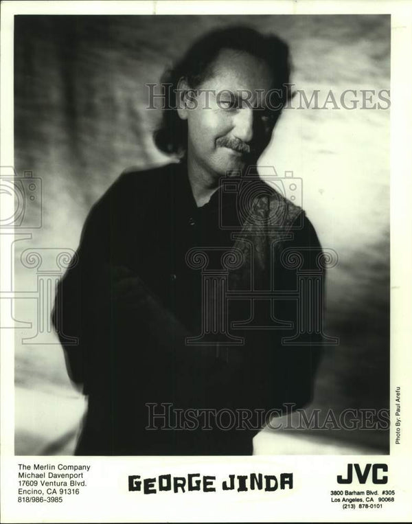 1996 Press Photo Entertainer George Jinda with Special EPX band ...