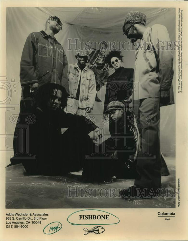 1994 Press Photo Six Members of the band Fishbone, Musicians - sap10798 ...