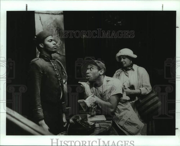 1997 Press Photo Marc Damon Johnson and Cheryl Turner in Mud, River, S ...