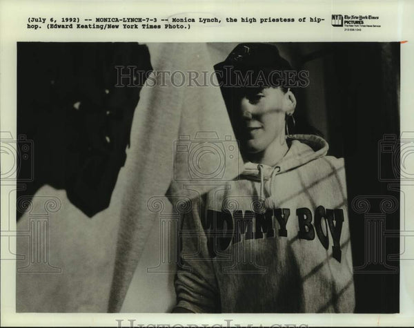1992 Press Photo Monica Lynch, President of Tommy Boy Records ...