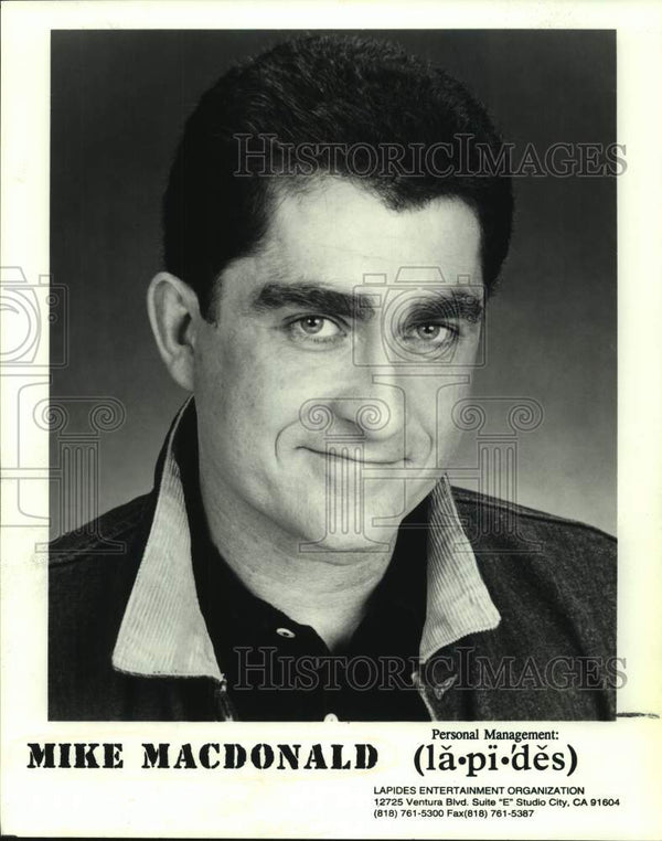 1996 Press Photo Comedian Mike MacDonald - sap12165 - Historic Images