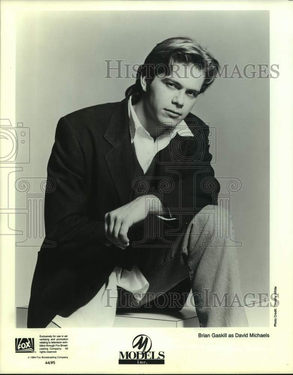 1994 Press Photo Actor Brian Gaskill as David Michaels in Models Inc ...