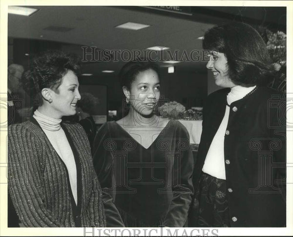 1990 Press Photo Margaret Kelley, Annette Gould & Shirley Herring at ...
